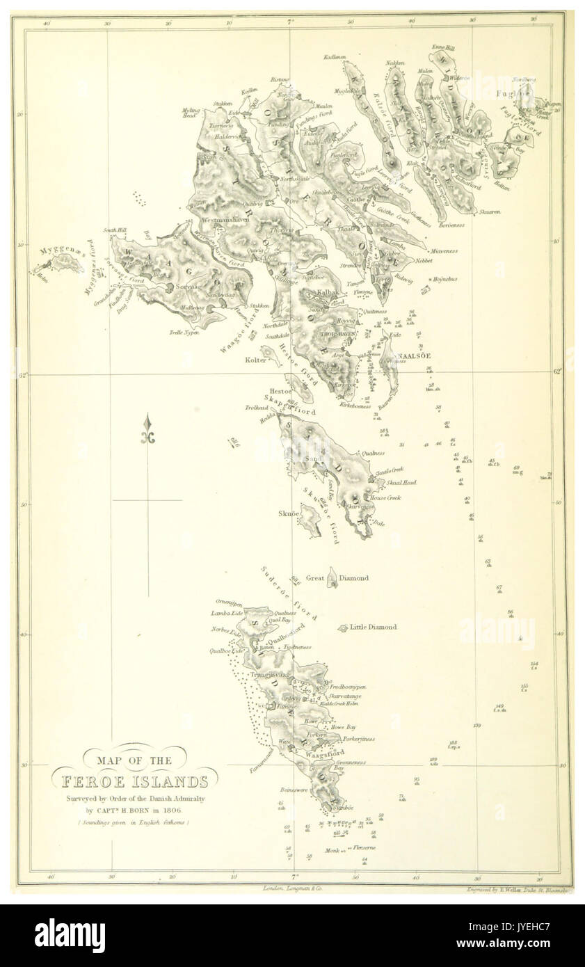 Faroe islands map Banque de photographies et d’images à haute ...