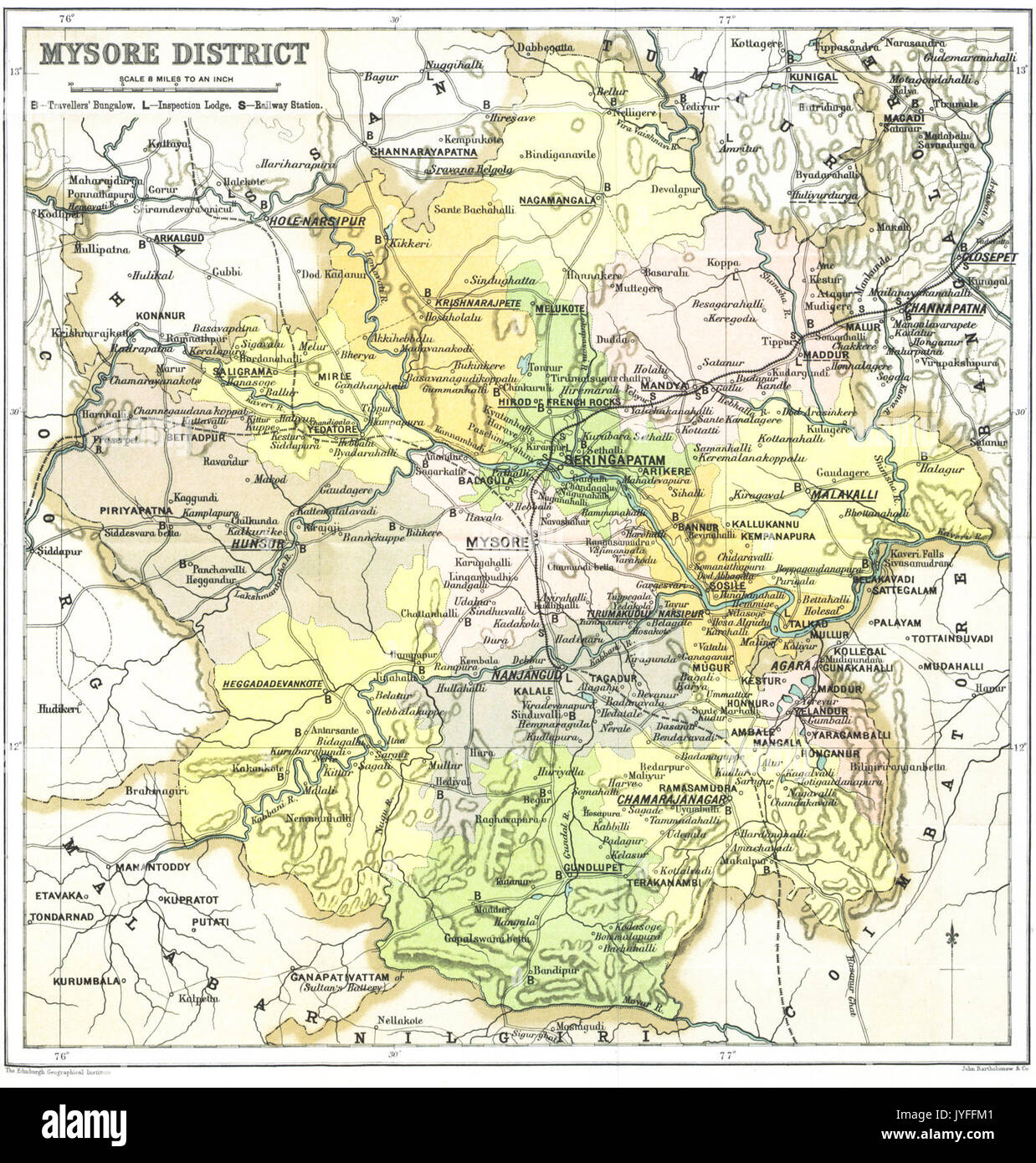 Mysore map Banque de photographies et d’images à haute résolution - Alamy