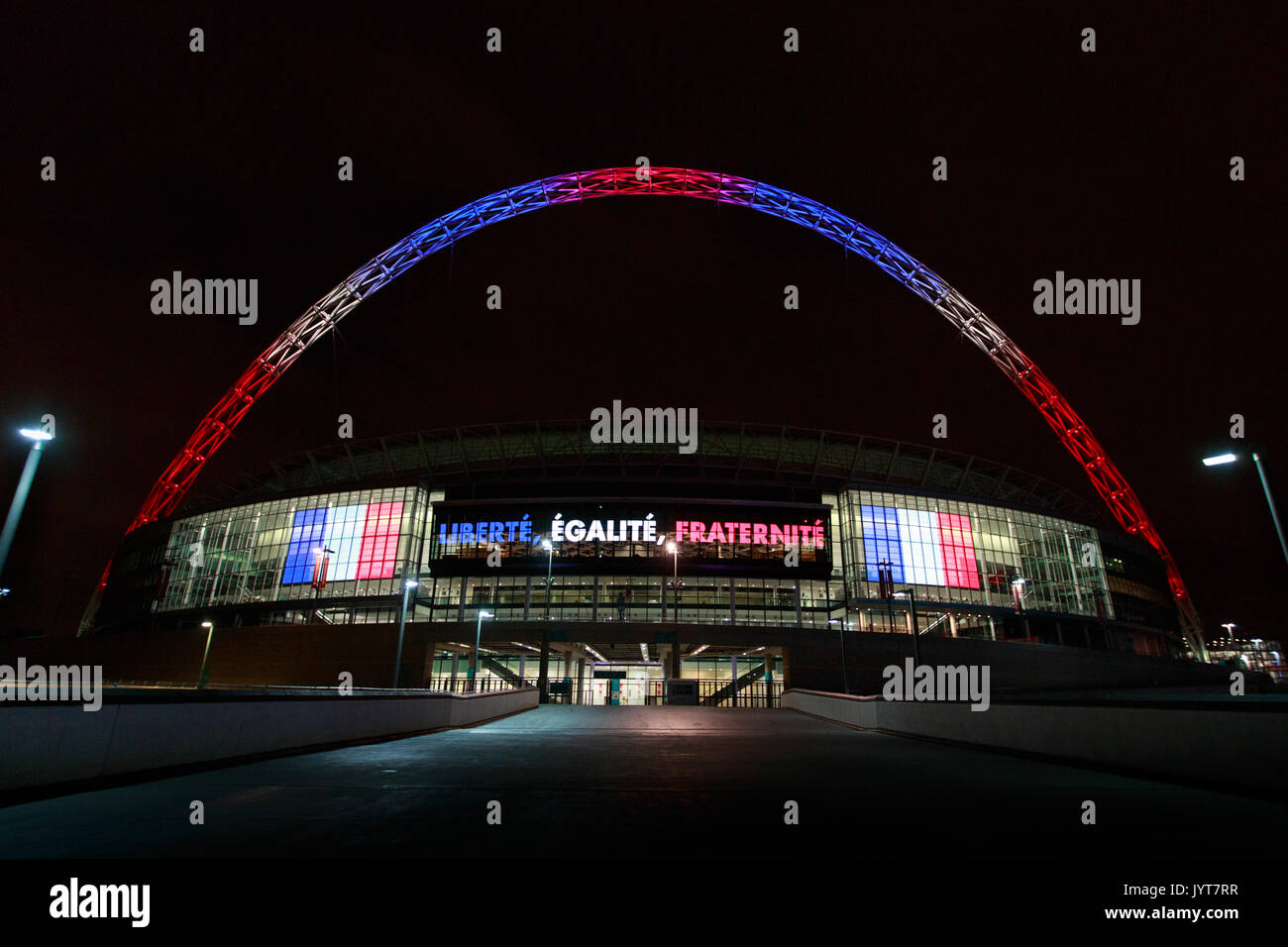 Stade de wembley arc bleu tricolore Banque de photographies et d’images ...