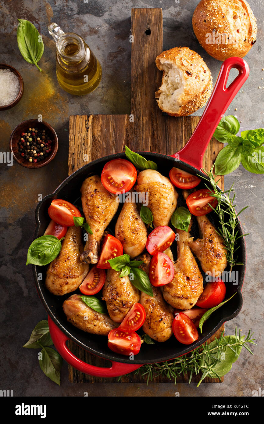 Pilons Poulet Frites Banque d'image et photos - Alamy