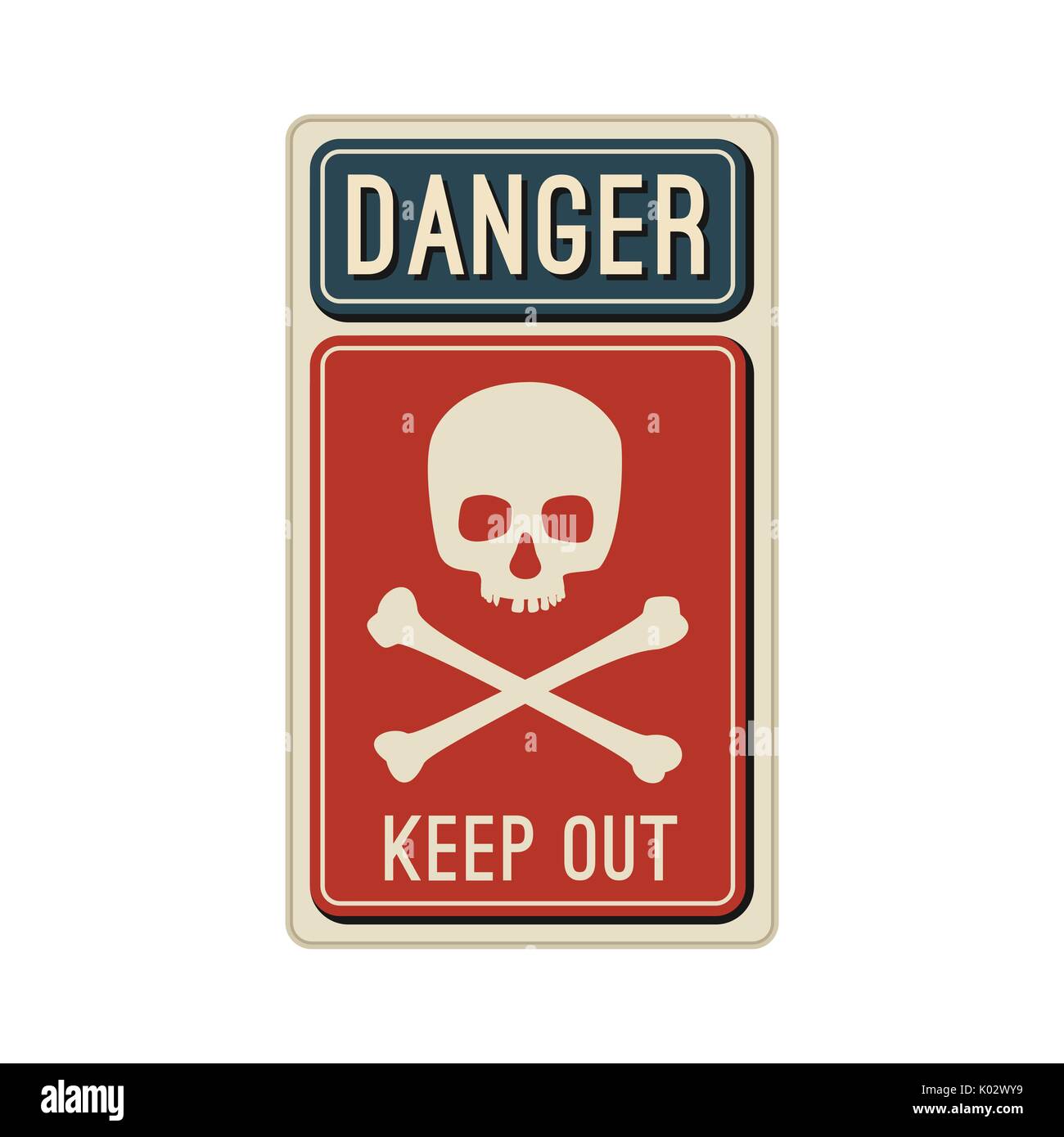 Panneau De Danger Banque d'images vectorielles - Alamy