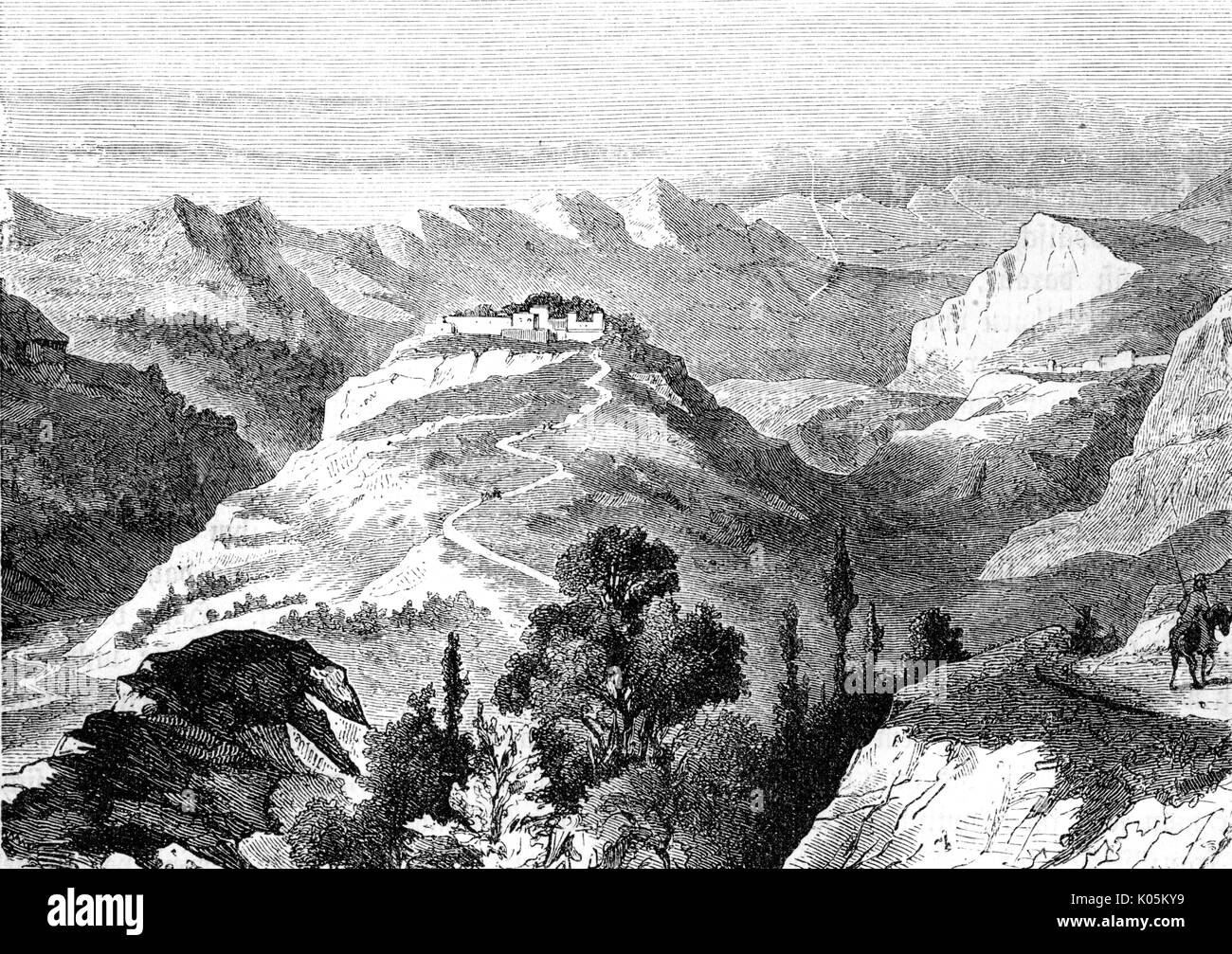 Our lady of lebanon Banque d'images noir et blanc - Alamy