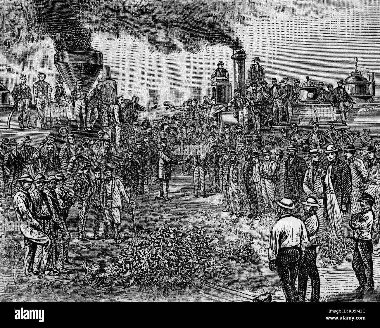 Transcontinental railroad 1869 Banque de photographies et d’images à ...