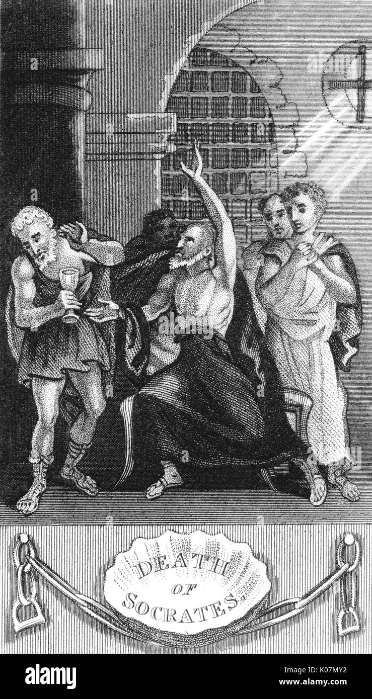 Death socrates drinking hemlock poison Banque de photographies et d ...