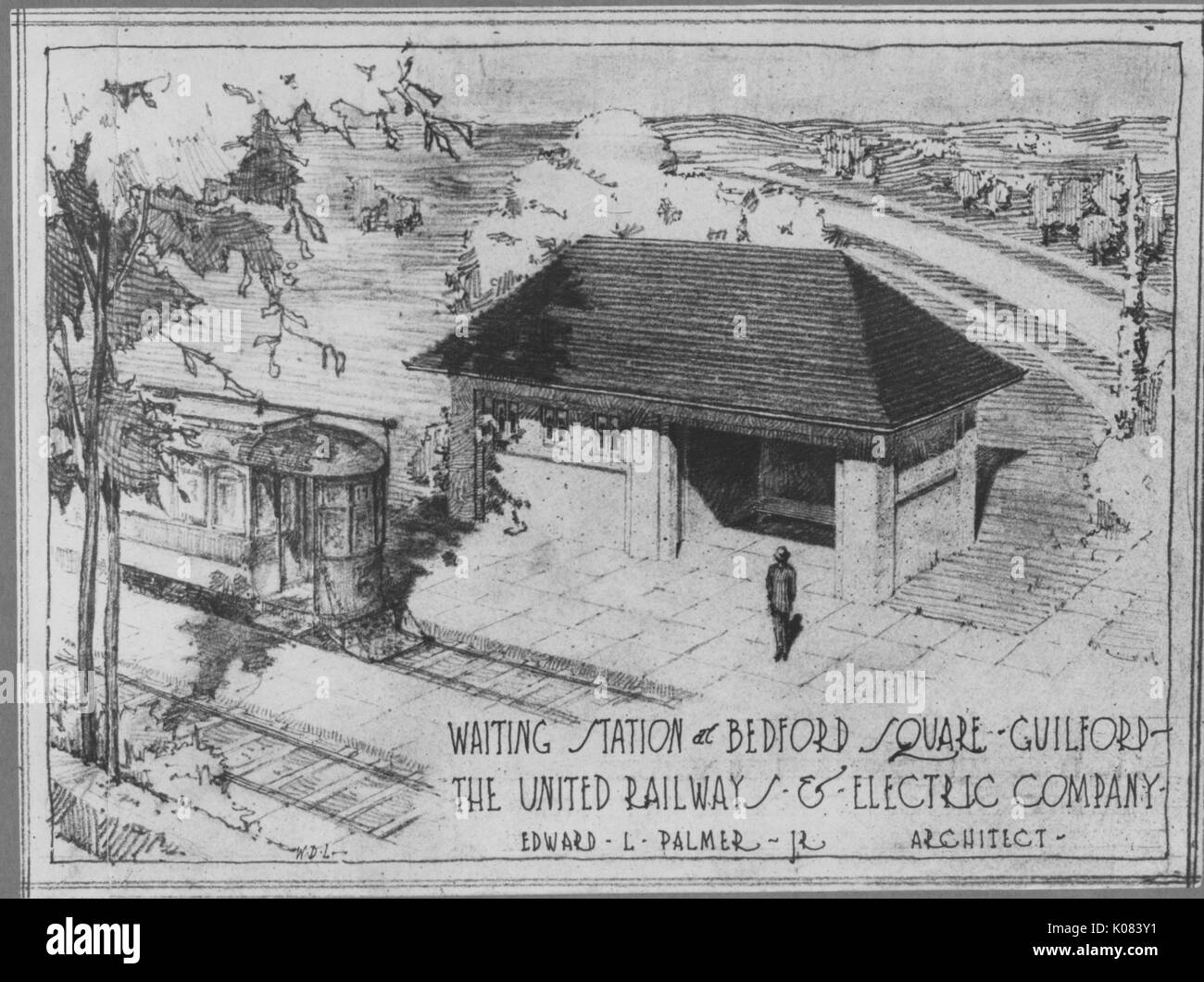 Vieux palmer Banque d'images noir et blanc - Alamy