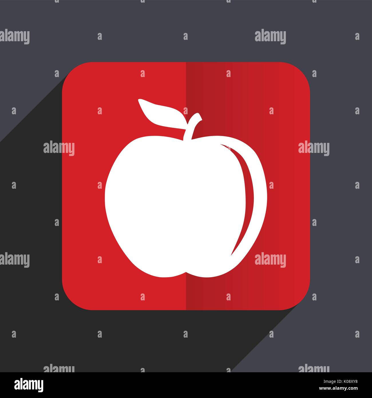Apple logo icon app banner Banque d'images vectorielles - Alamy