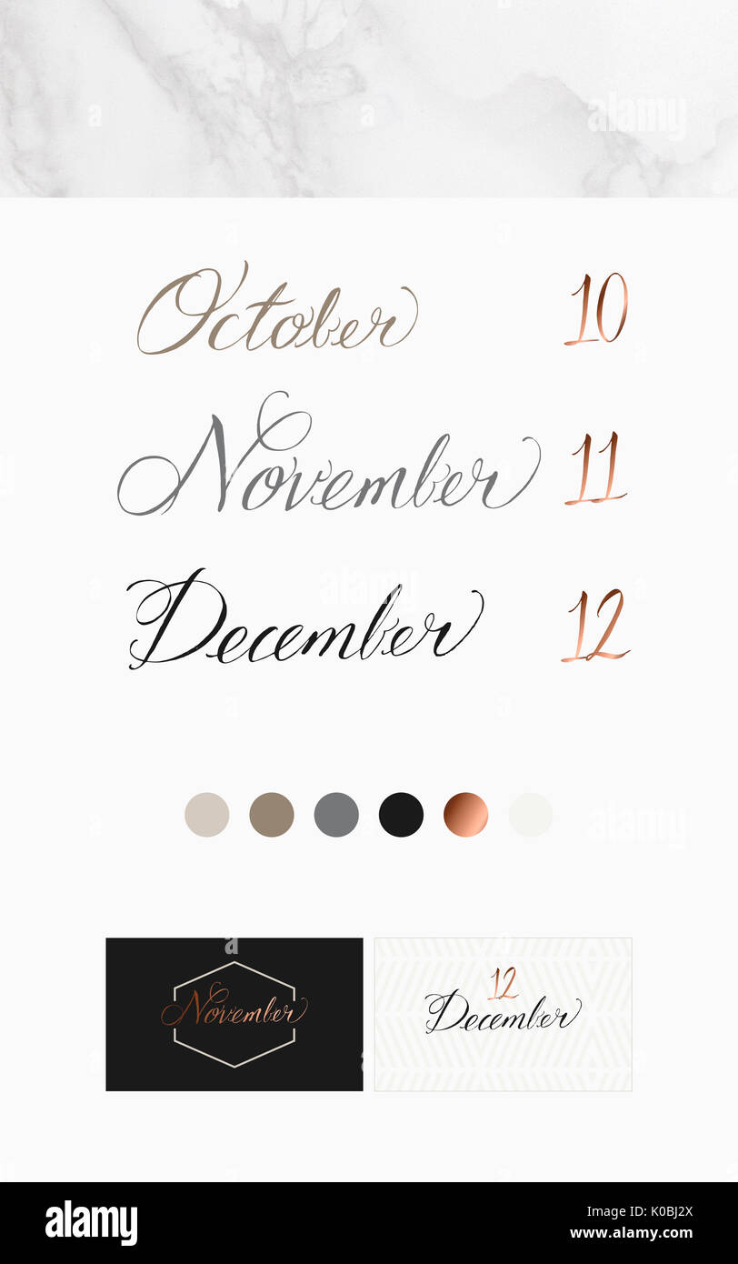 Lettres de calligraphie anglaise Banque de photographies et d’images à ...