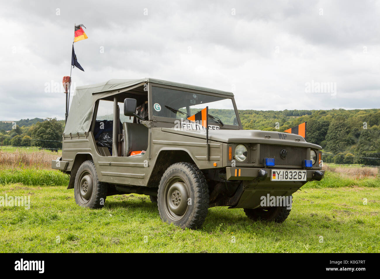 Vintage volkswagen militaire allemand de l'feldjager ou la police ...