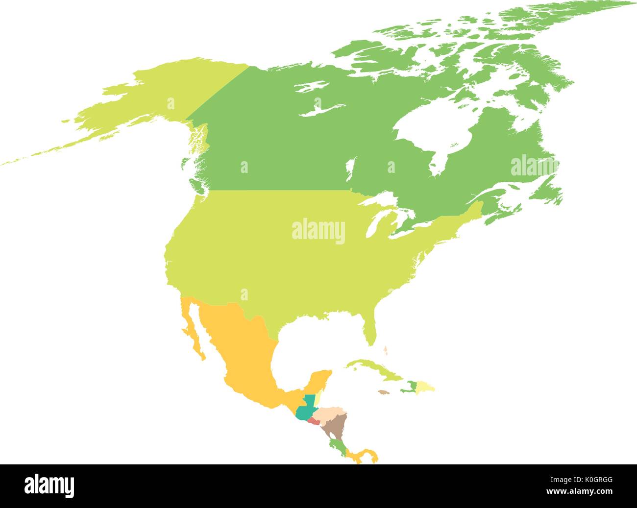 Mapa politico de america Banque de photographies et d’images à haute ...