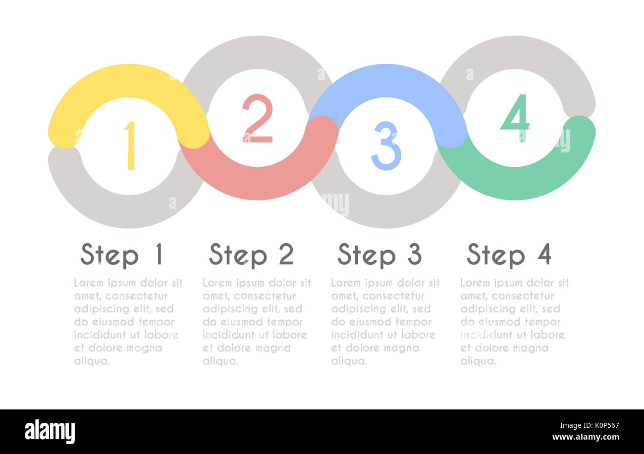 Statistique tableau de l'évolution du concept. Infographic template ...