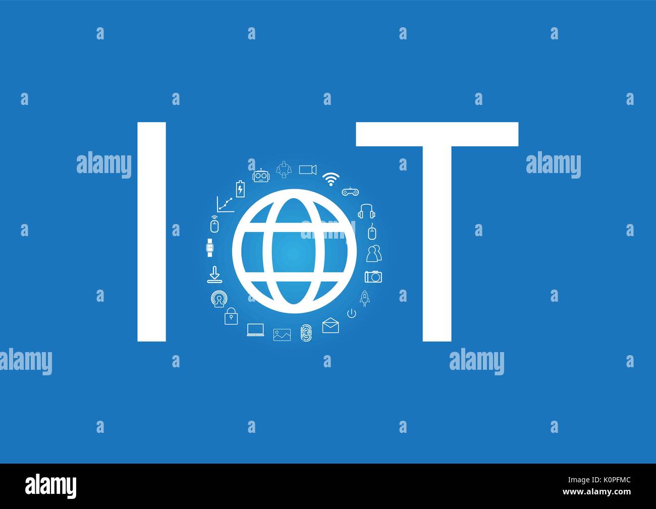 Iot background Banque d'images vectorielles - Alamy
