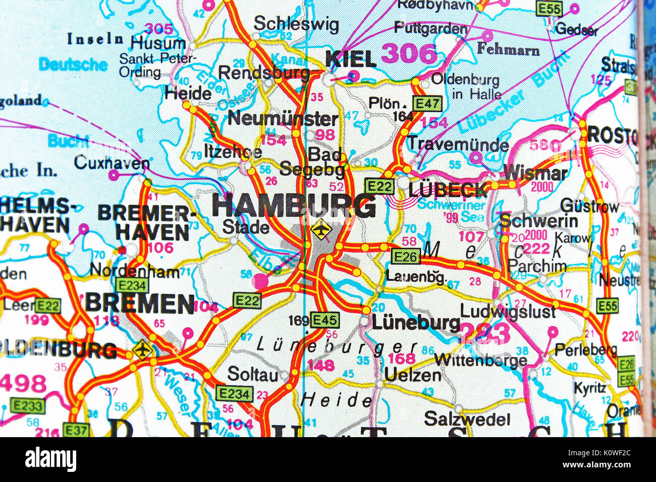 Mappa di kiel Banque de photographies et d’images à haute résolution ...