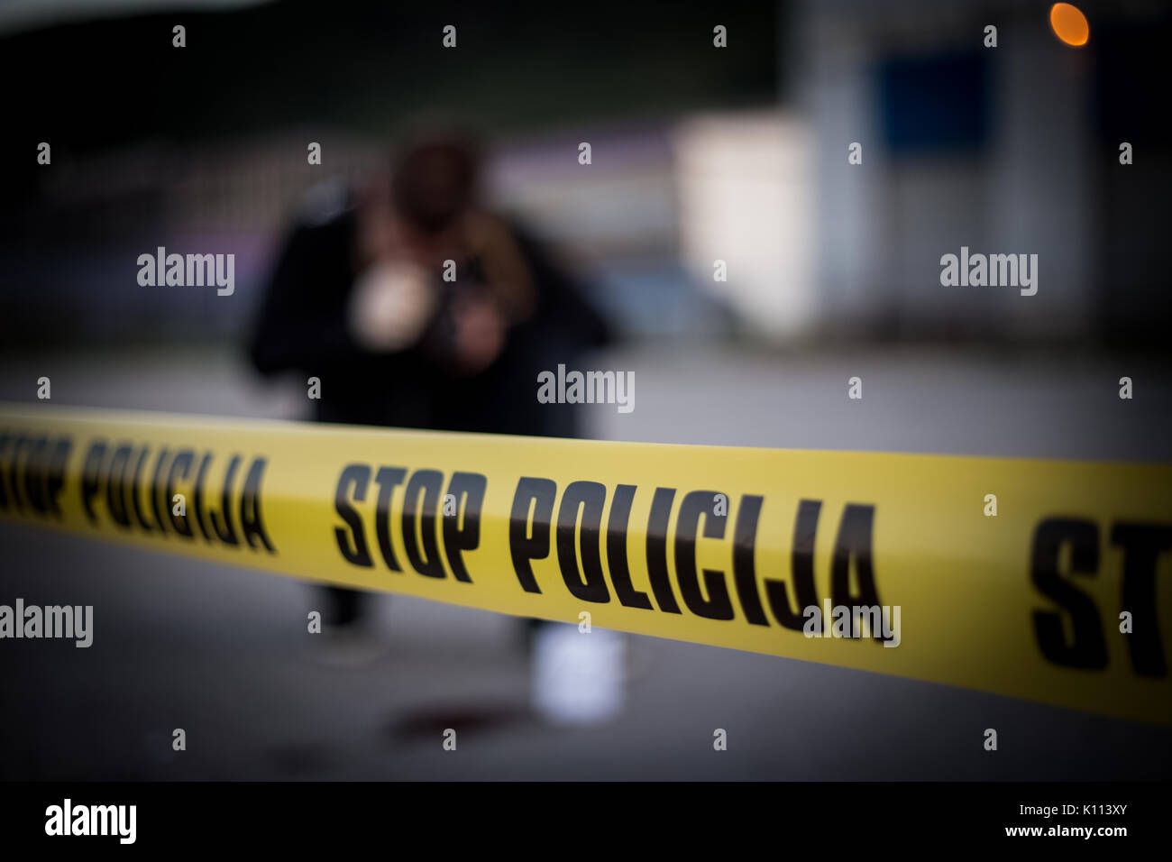 Crime scene dead body on Banque de photographies et d’images à haute ...