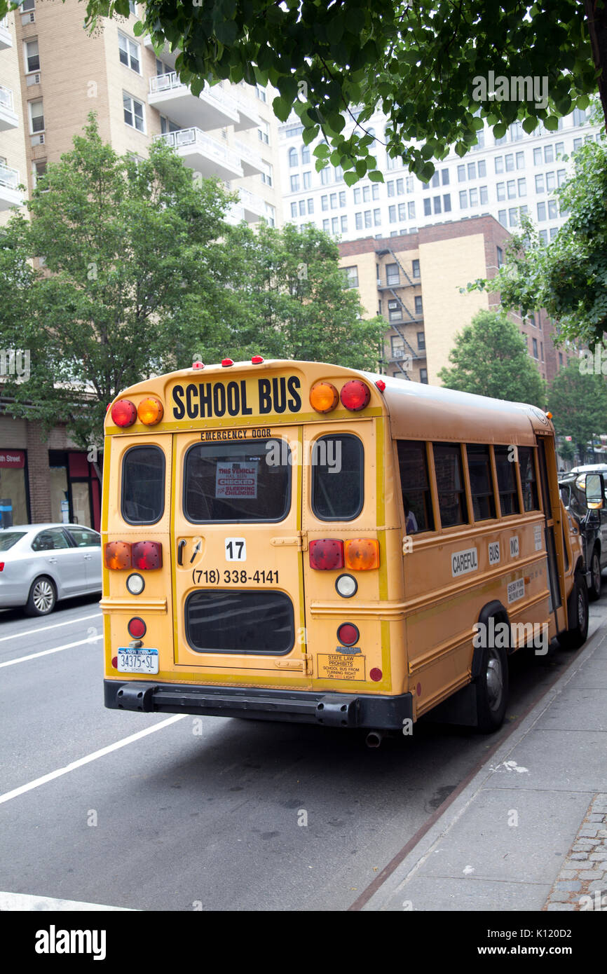 New York School Bus Banque d'image et photos - Alamy