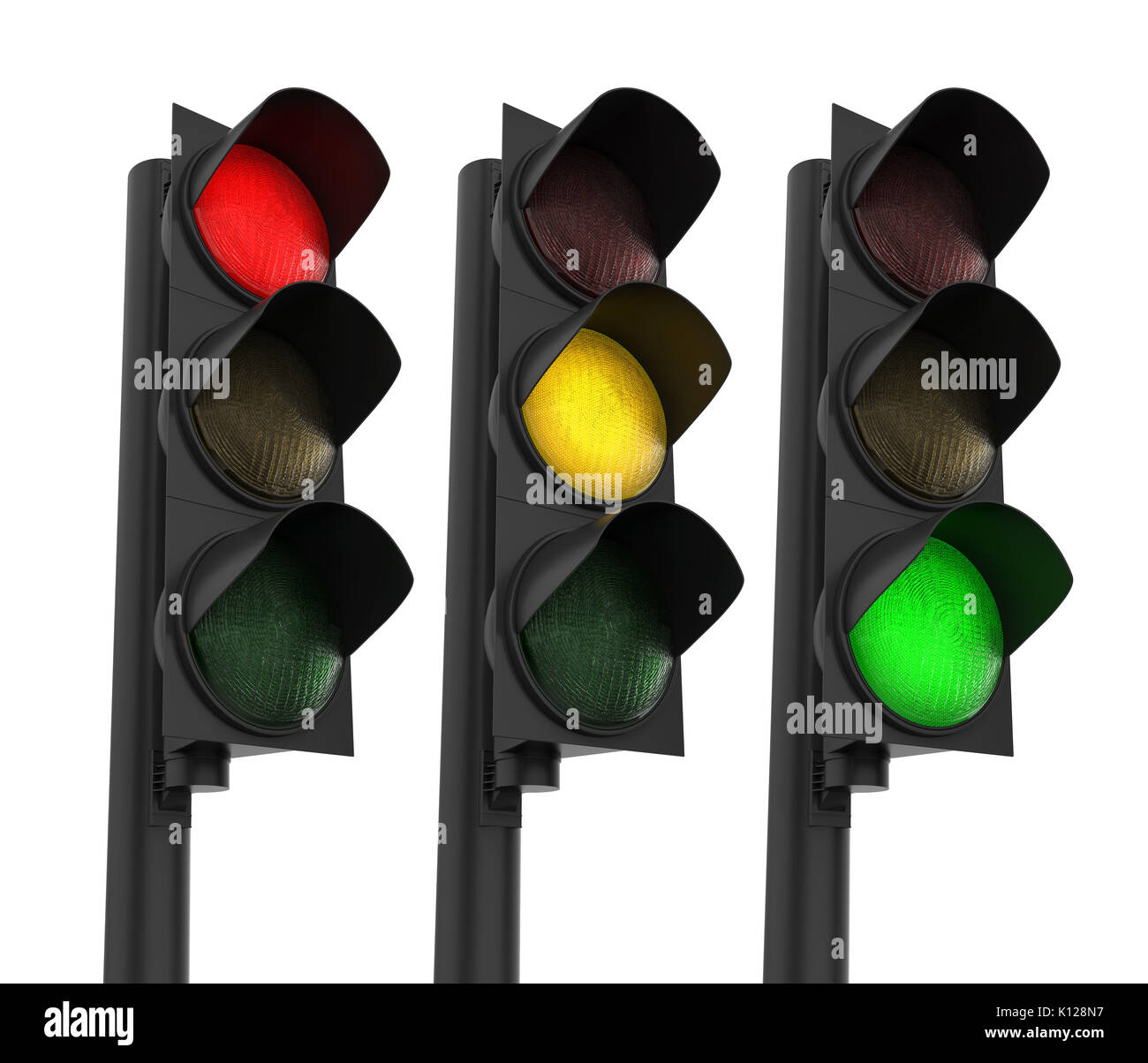 Feux rouges circulation Banque d'images détourées - Alamy