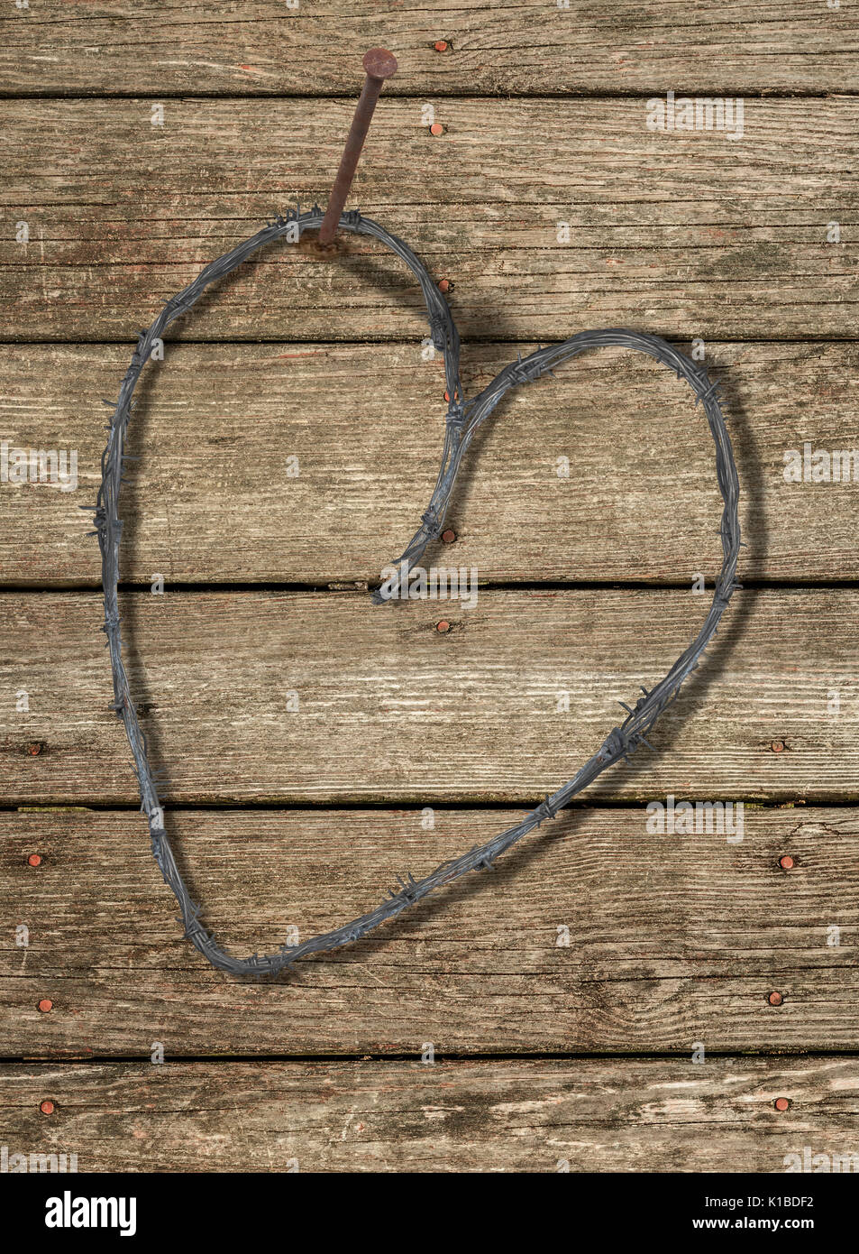 Coeur de fil Banque de photographies et d’images à haute résolution - Alamy