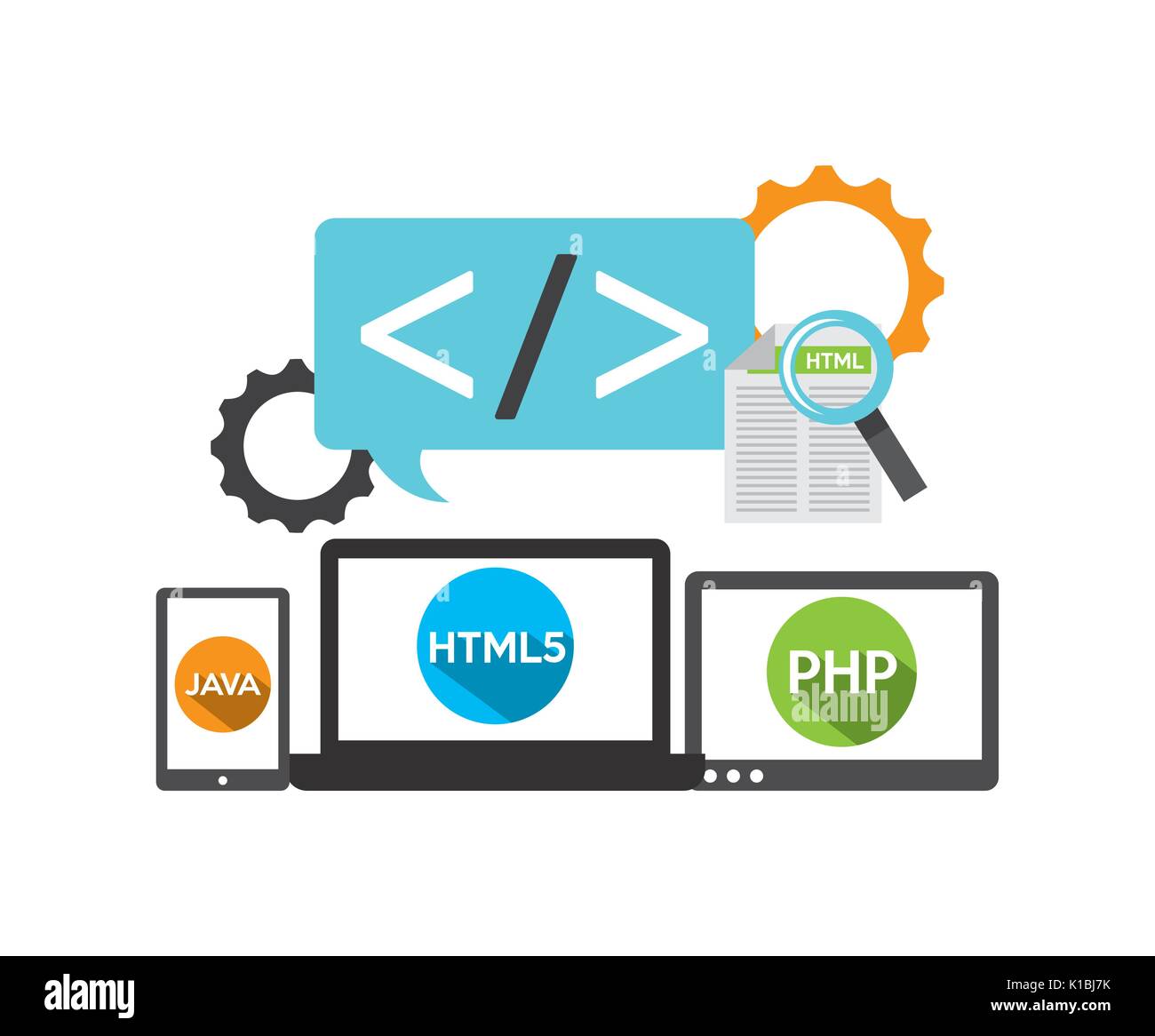 Langage machine Banque d'images vectorielles - Alamy