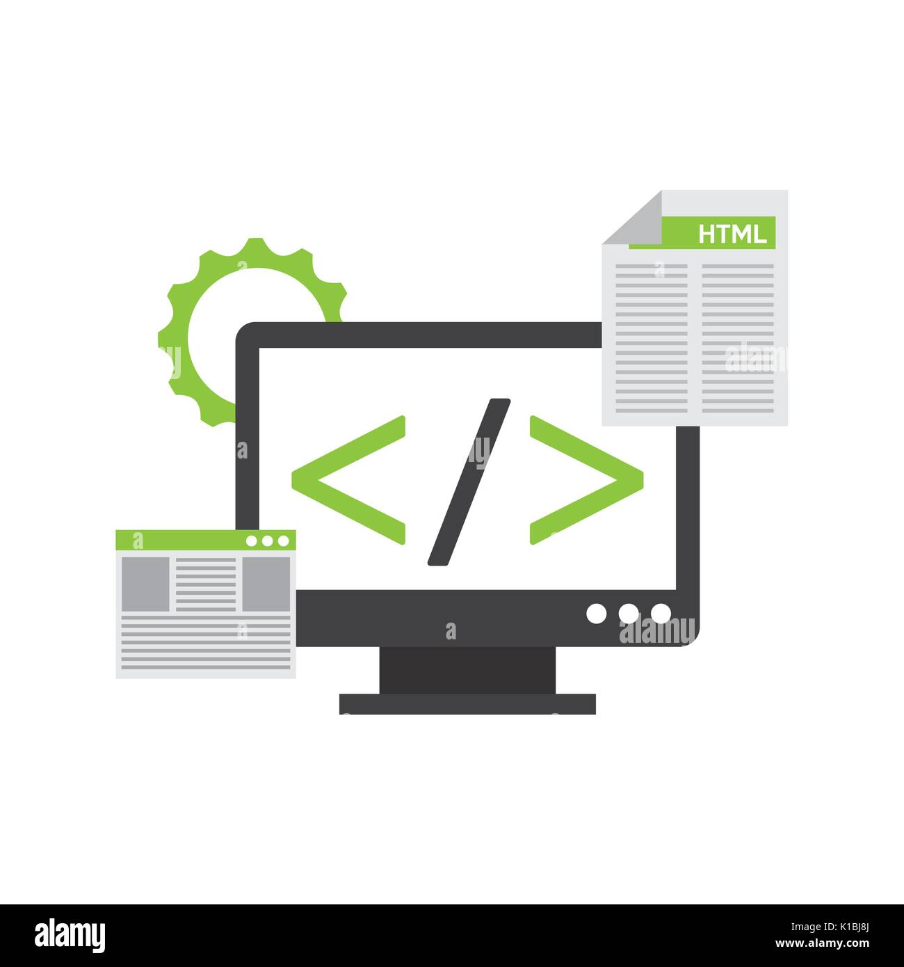 Langage machine Banque d'images vectorielles - Alamy