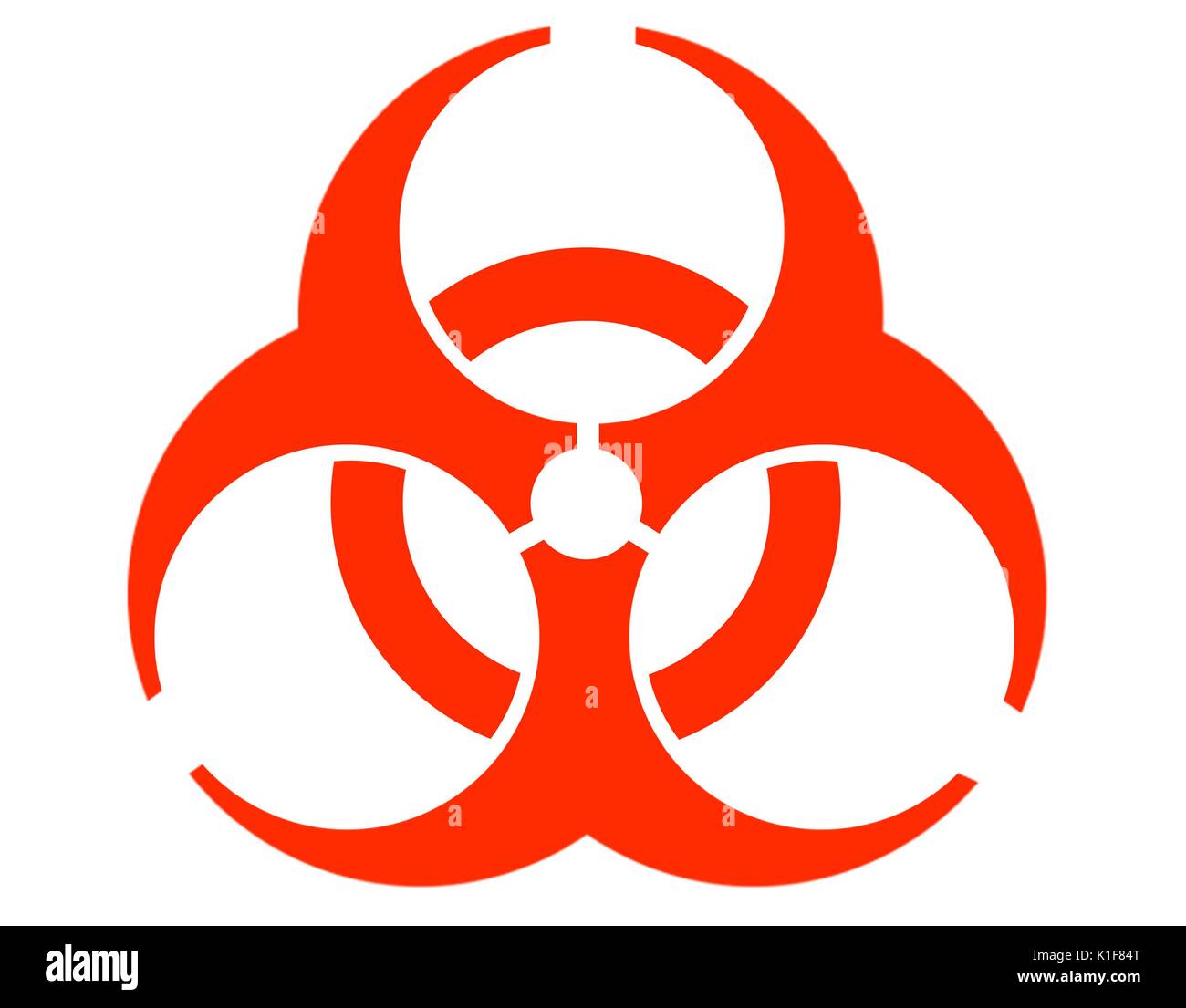 Risque biologique logo. Symbole Biohazard. Image courtoisie CDC/Henry ...