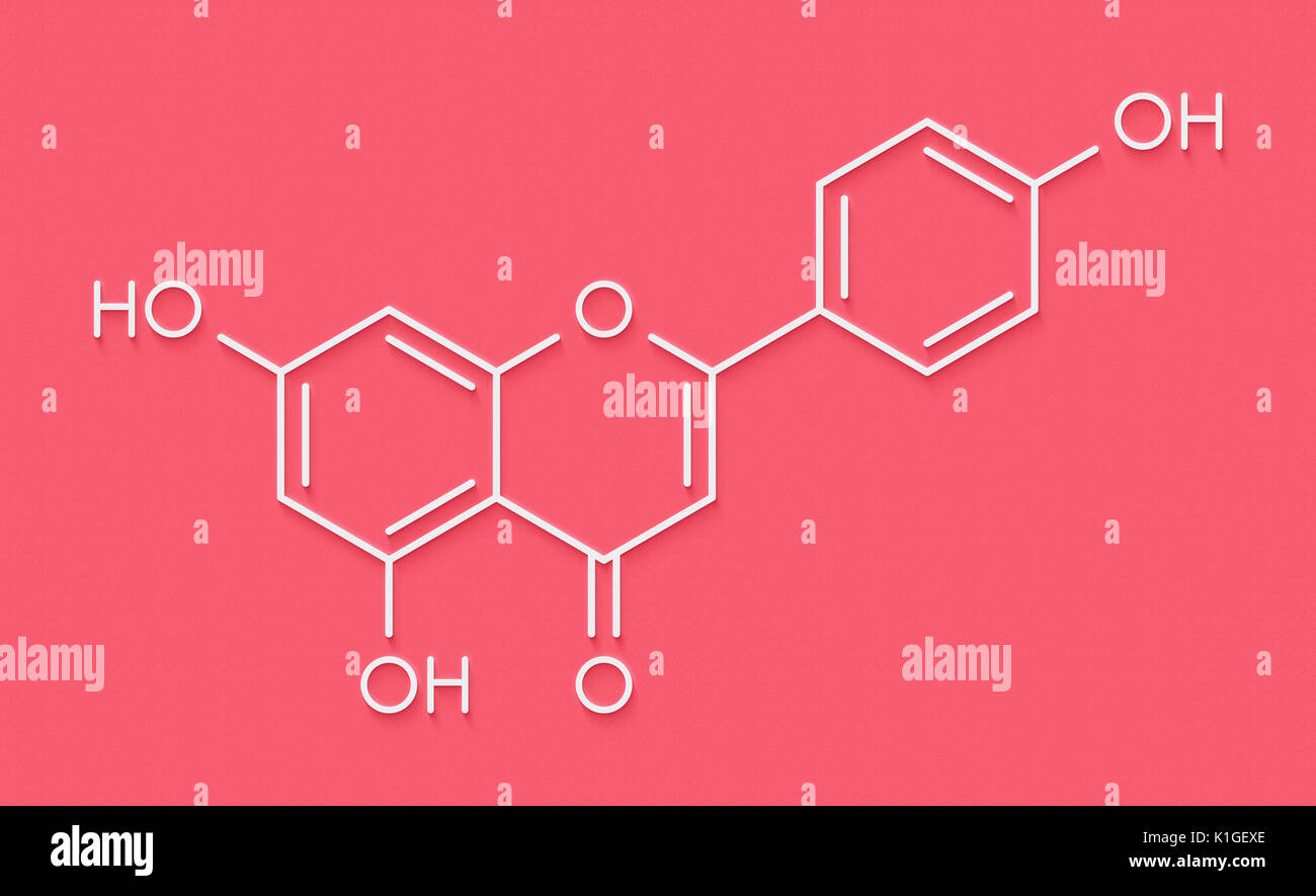 Apigenin dye molecule Banque de photographies et d’images à haute ...