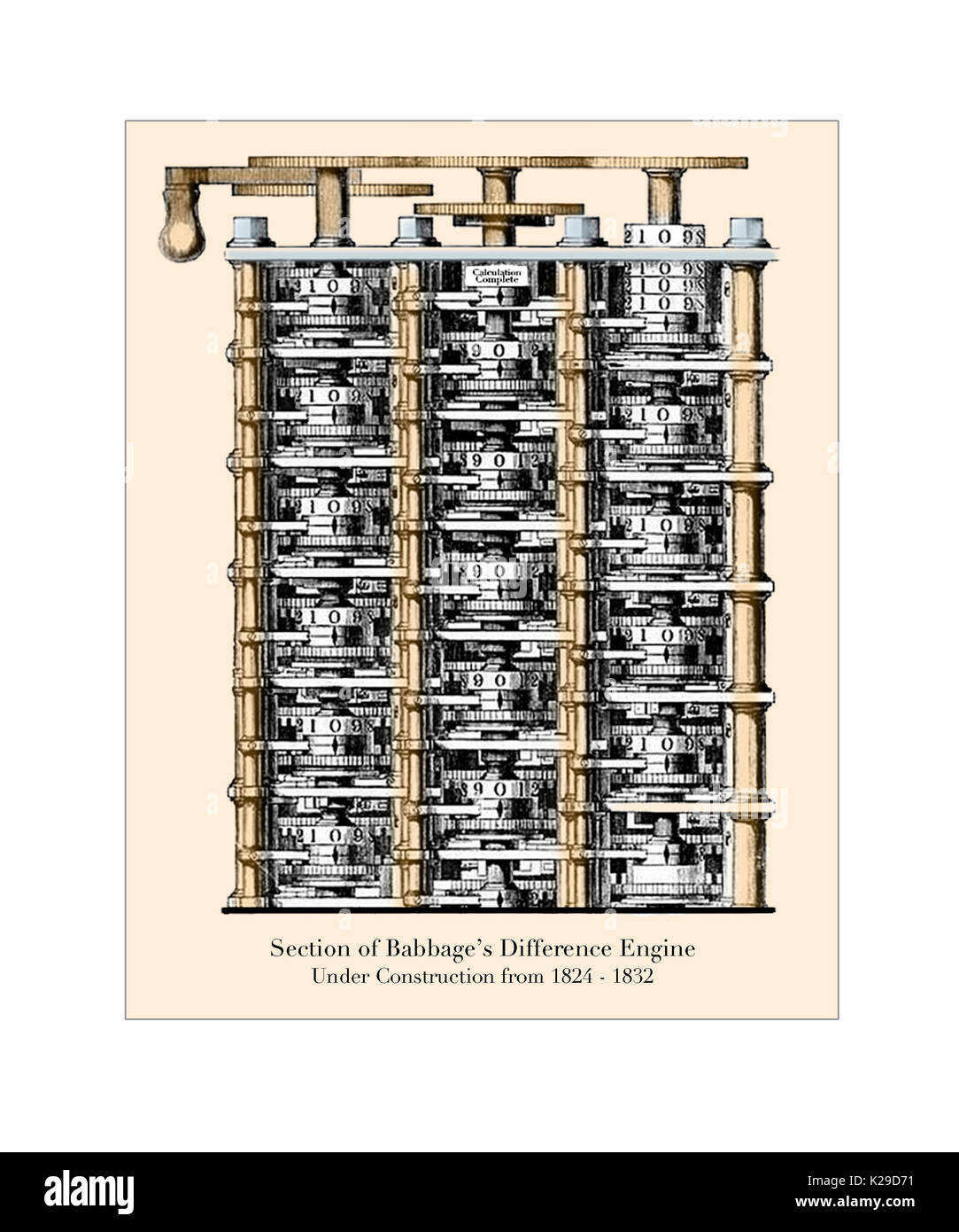 Babbage engine Banque d'images détourées - Alamy