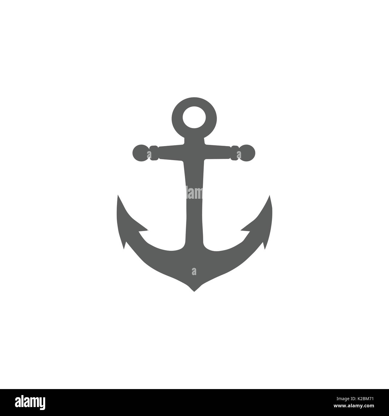 L'icône d'Ancre symbole vector illustration Image Vectorielle Stock - Alamy