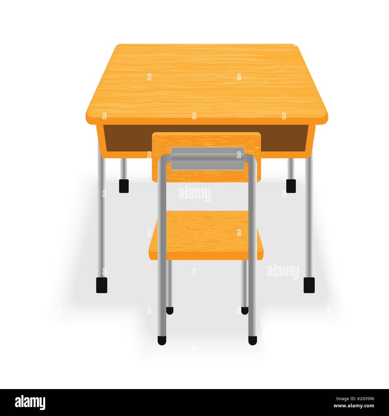 Chaise d'école Banque d'images vectorielles - Alamy