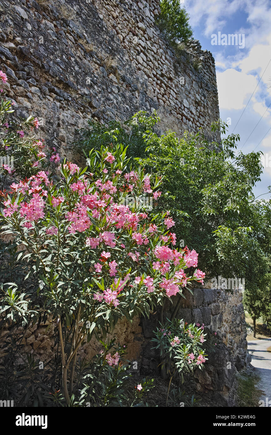 Mur du château de la ville de Lamia, Grèce centrale Photo Stock - Alamy