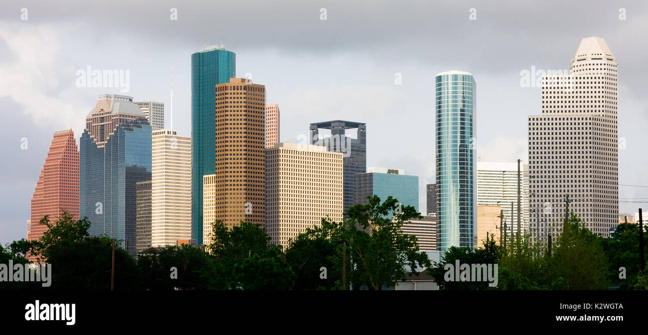 Quartier du centre ville de houston Banque de photographies et d’images ...