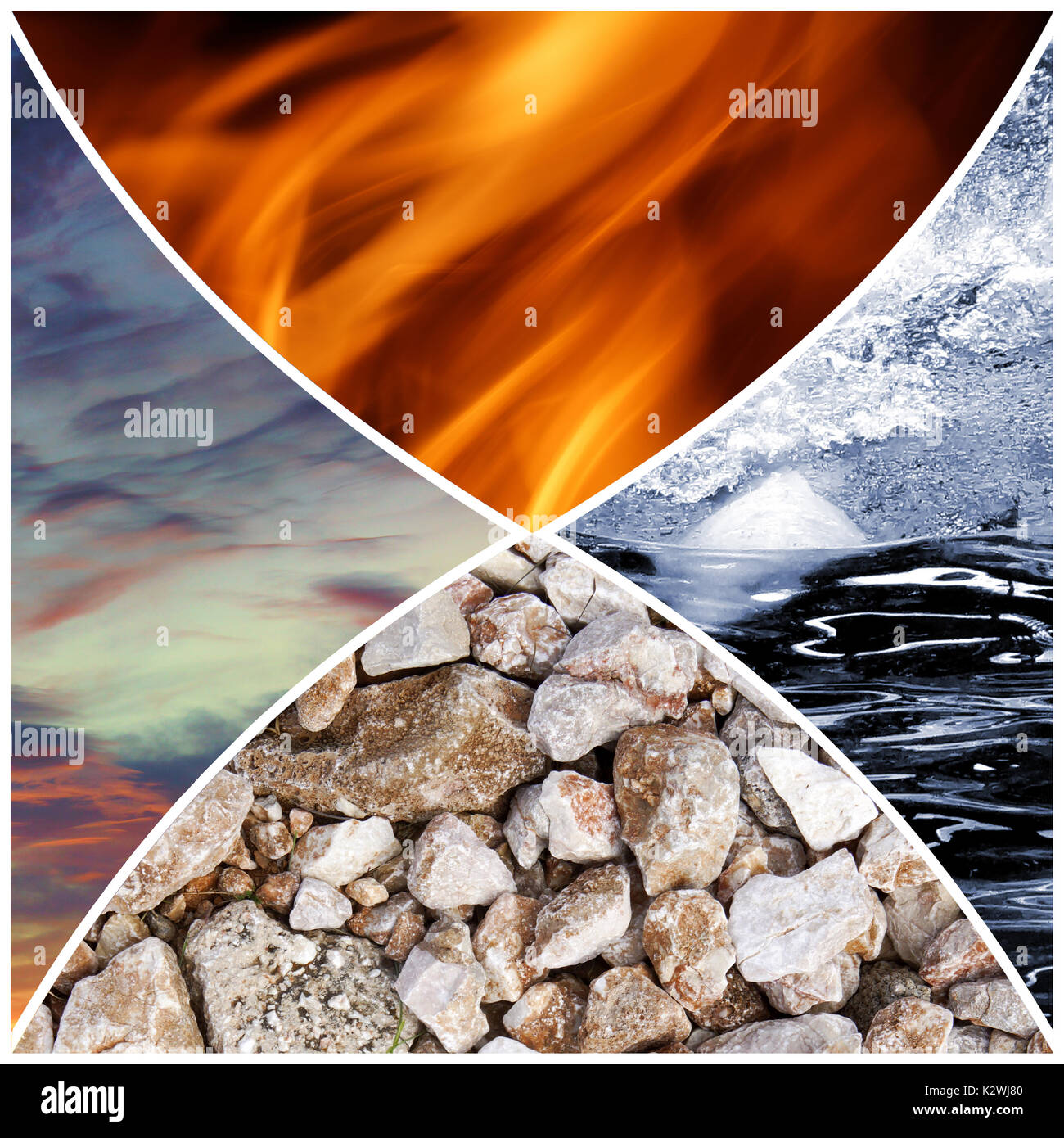 Four elements symbols Banque de photographies et d’images à haute ...