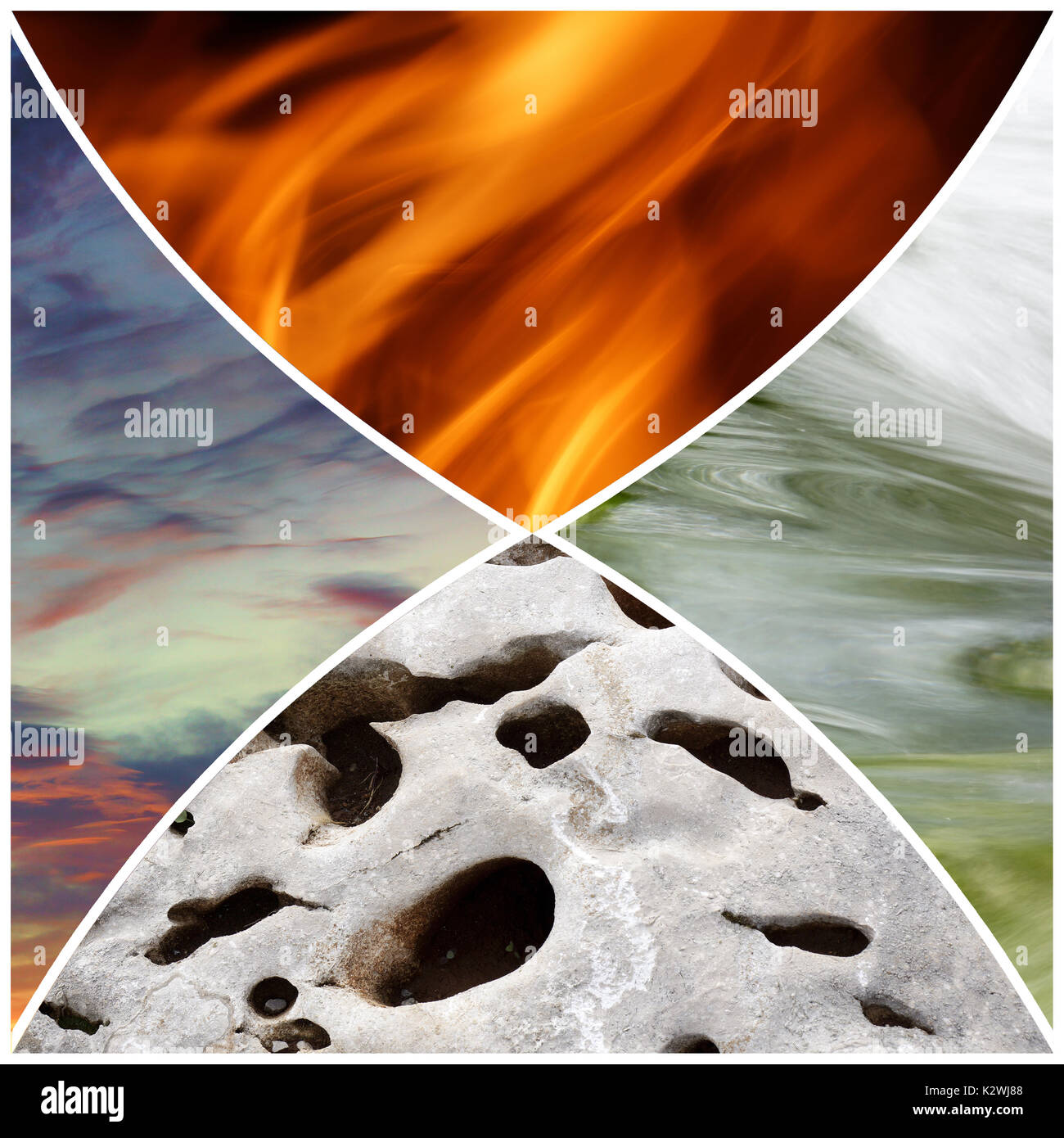 Four elements symbols Banque de photographies et d’images à haute ...