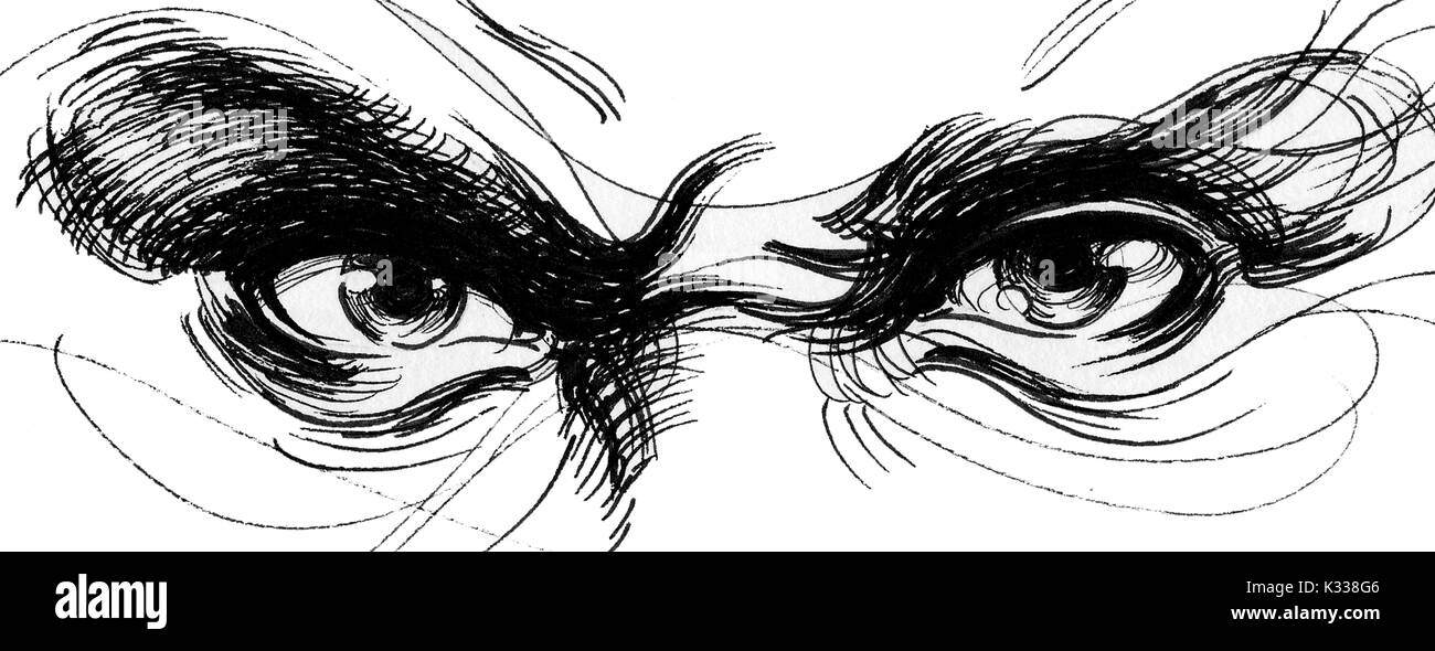 Angry eyes Banque de photographies et d’images à haute résolution - Alamy