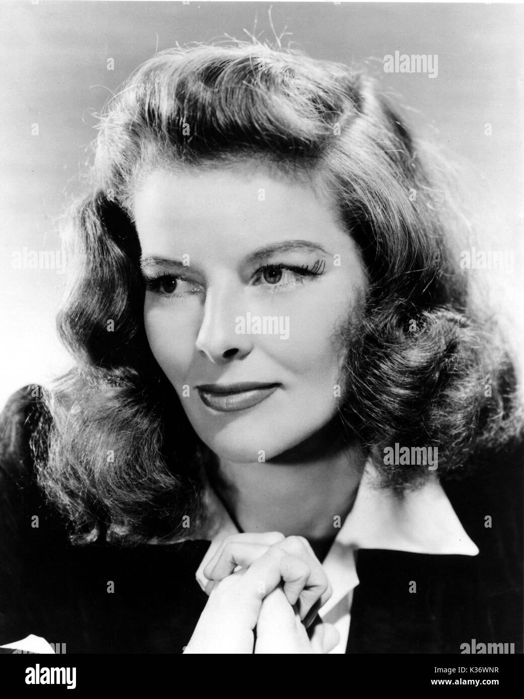 Katharine hepburn Banque d'images noir et blanc - Alamy