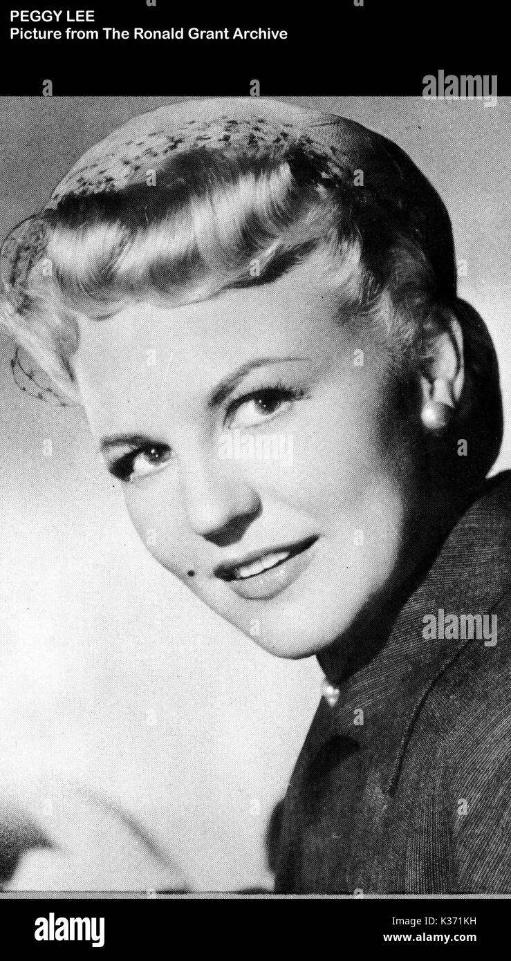 Peggy lee Banque de photographies et d’images à haute résolution - Alamy