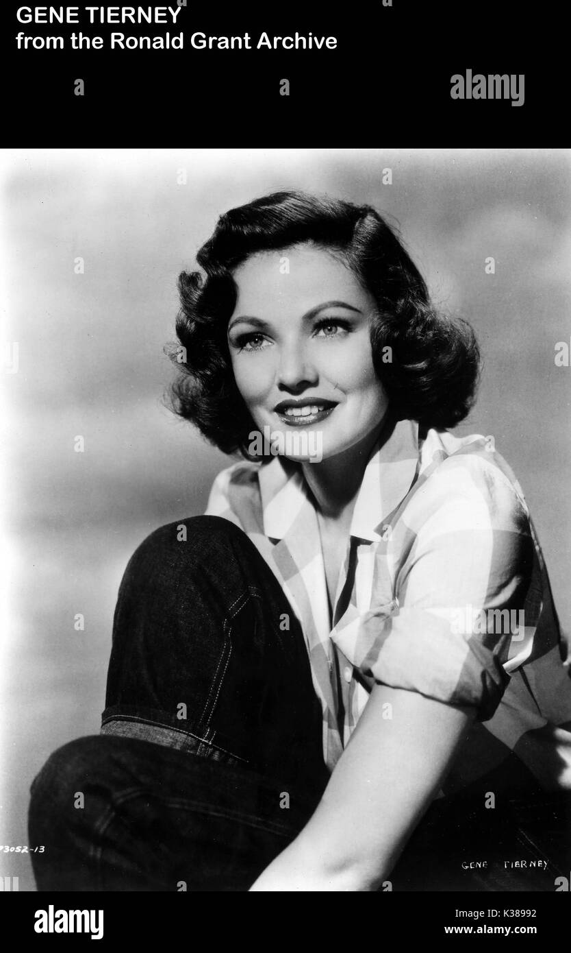 Gene tierney Banque de photographies et d’images à haute résolution - Alamy