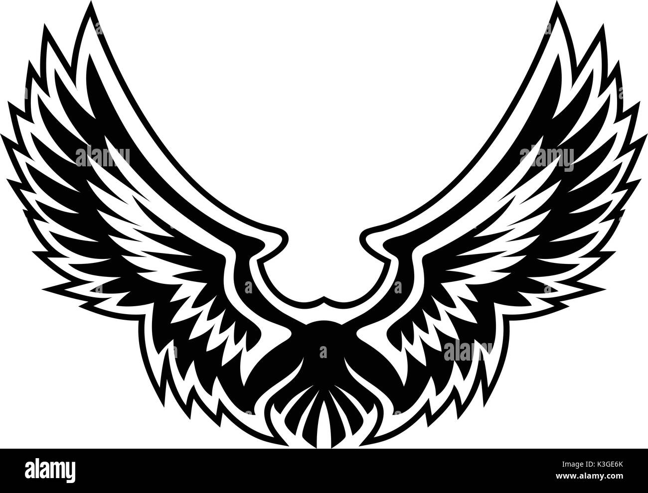 Ailes puissantes Banque d'images vectorielles - Alamy