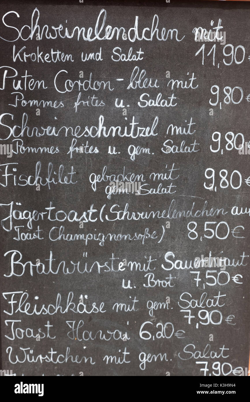Menu board restaurant Banque de photographies et d’images à haute ...