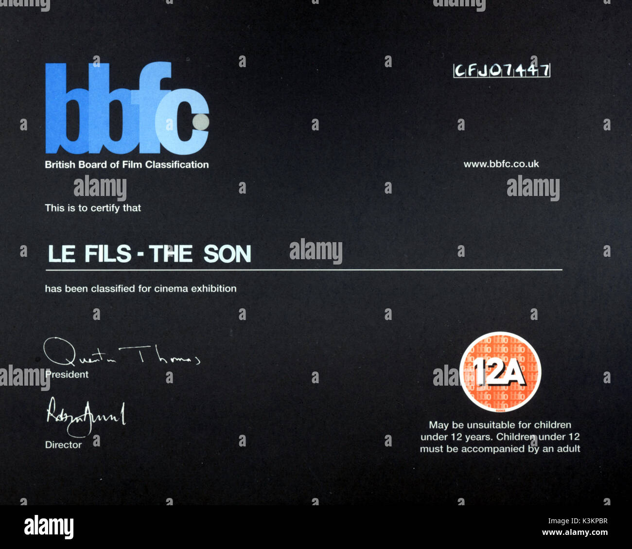 Certificat 12a Banque de photographies et d’images à haute résolution ...