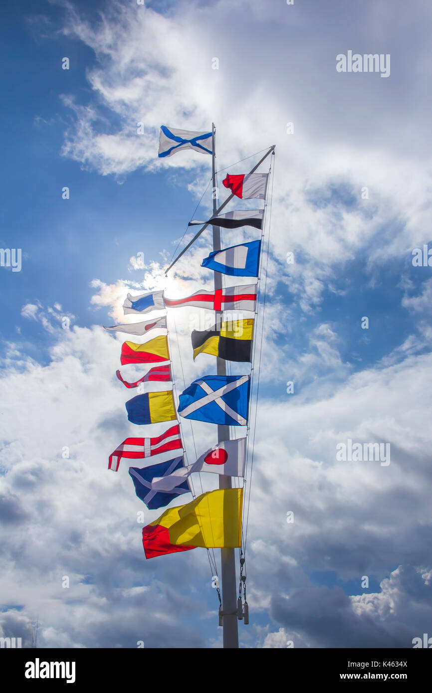 Maritime signal flags Banque de photographies et d’images à haute ...