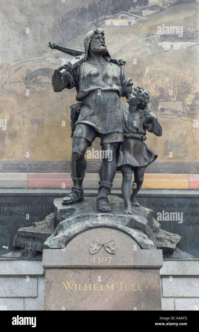 Switzerland uri altdorf wilhelm tell Banque de photographies et d ...