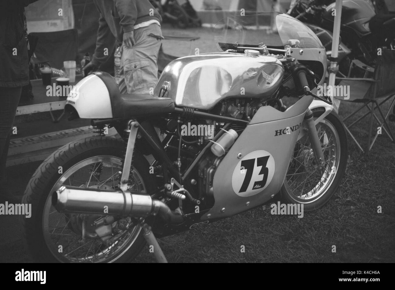 Vieux mv agusta Banque d'images noir et blanc - Alamy