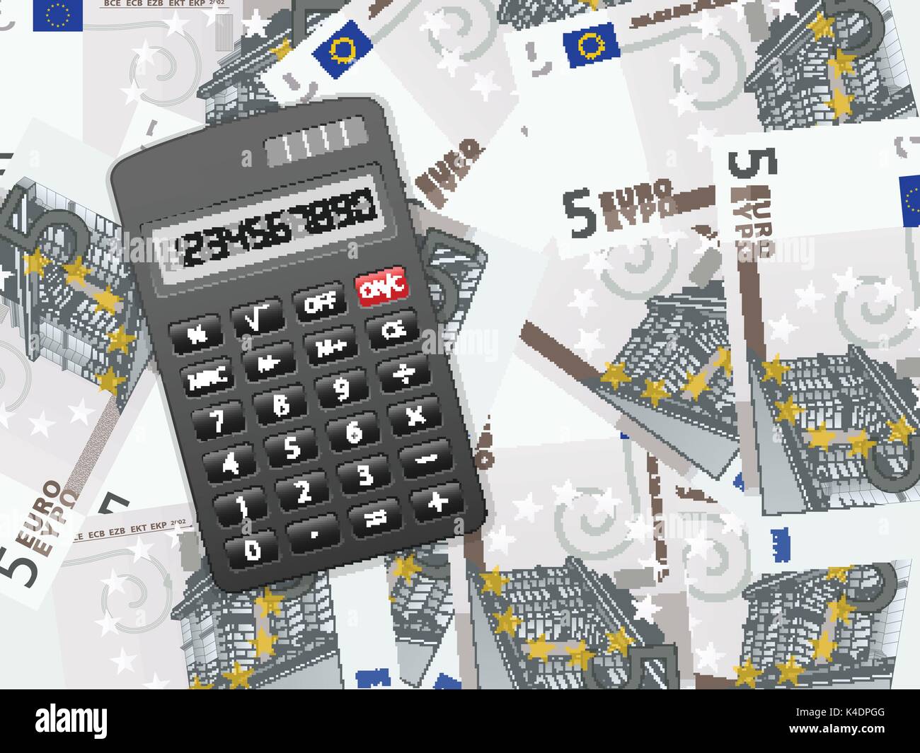 Cinq 5 euros Banque d'images vectorielles - Alamy