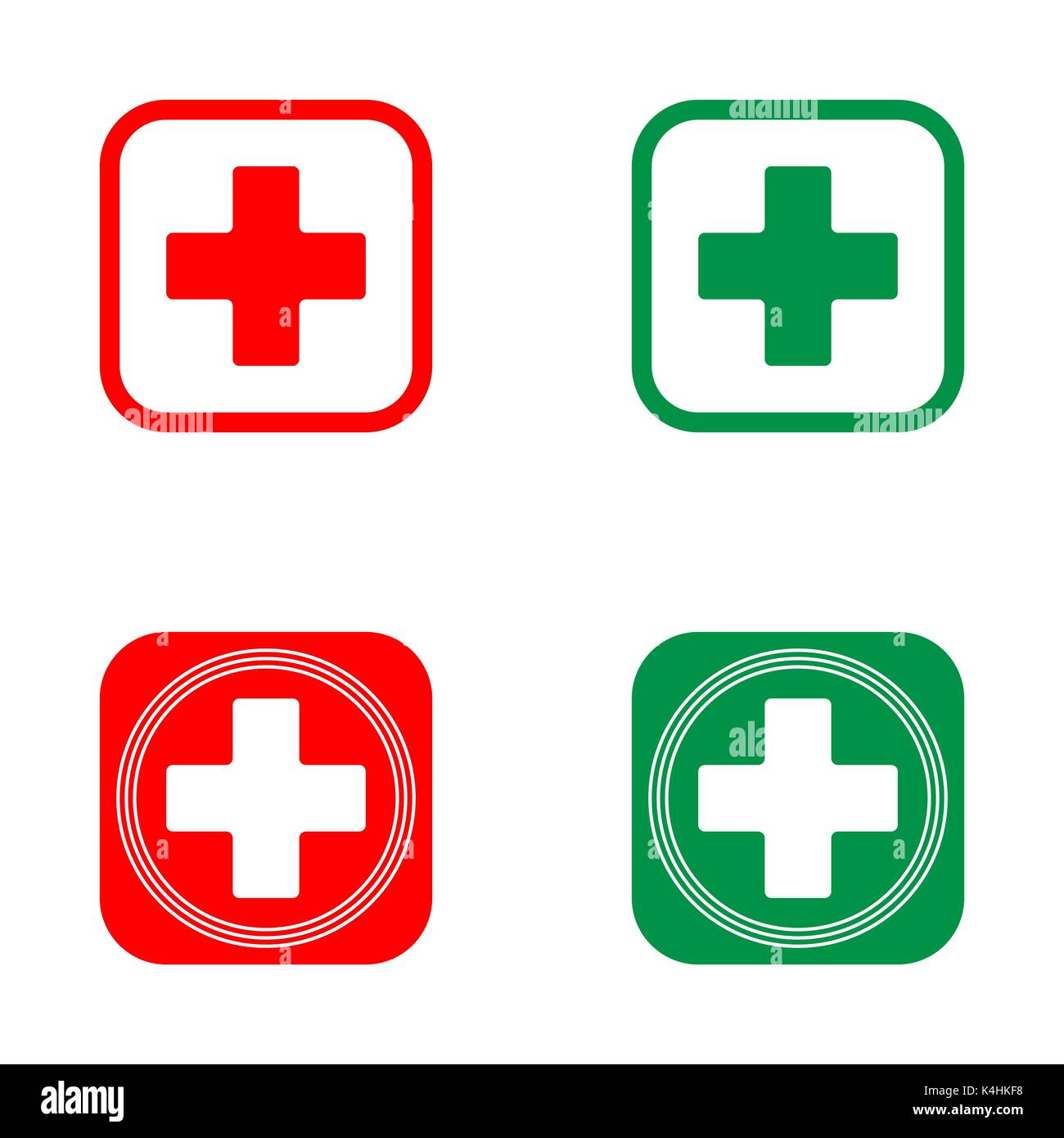 Croix médicale, vecteur de l'icône croix médicale Image Vectorielle ...