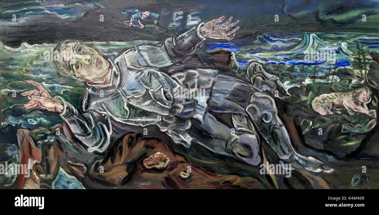 Chevalier errant, par Oskar Kokoschka, 1915, Solomon R. Guggenheim ...