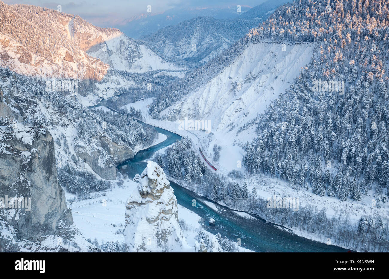 Rhine gorge switzerland Banque de photographies et d’images à haute ...