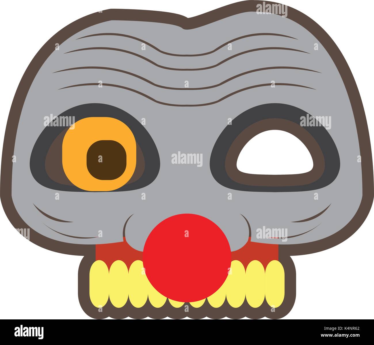 Scary clown mask Banque d'images vectorielles - Alamy