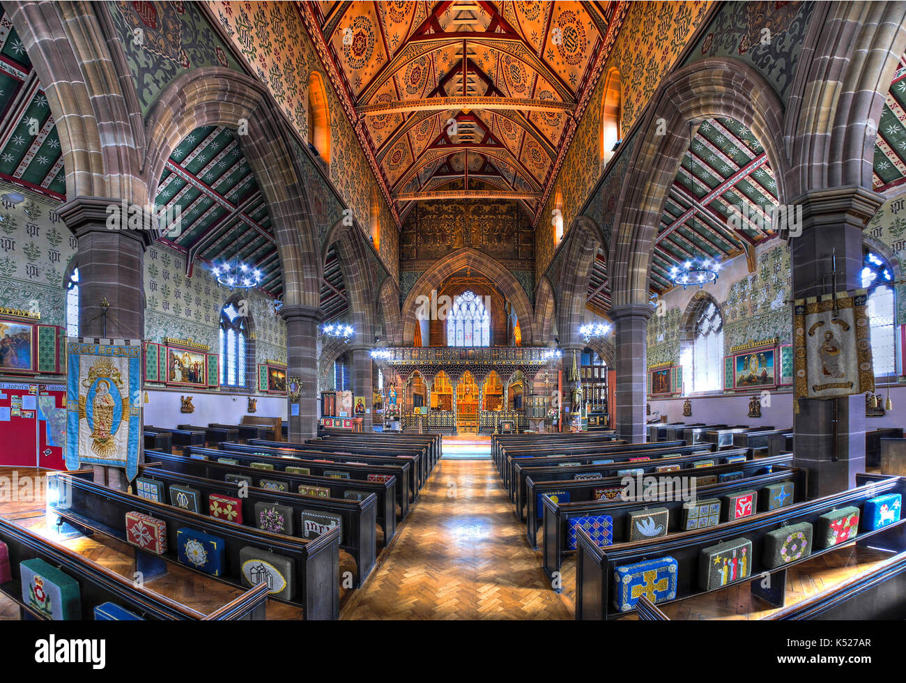 Intérieur St John The Baptist, Tuebrook, Liverpool, Grade l Eglise ...