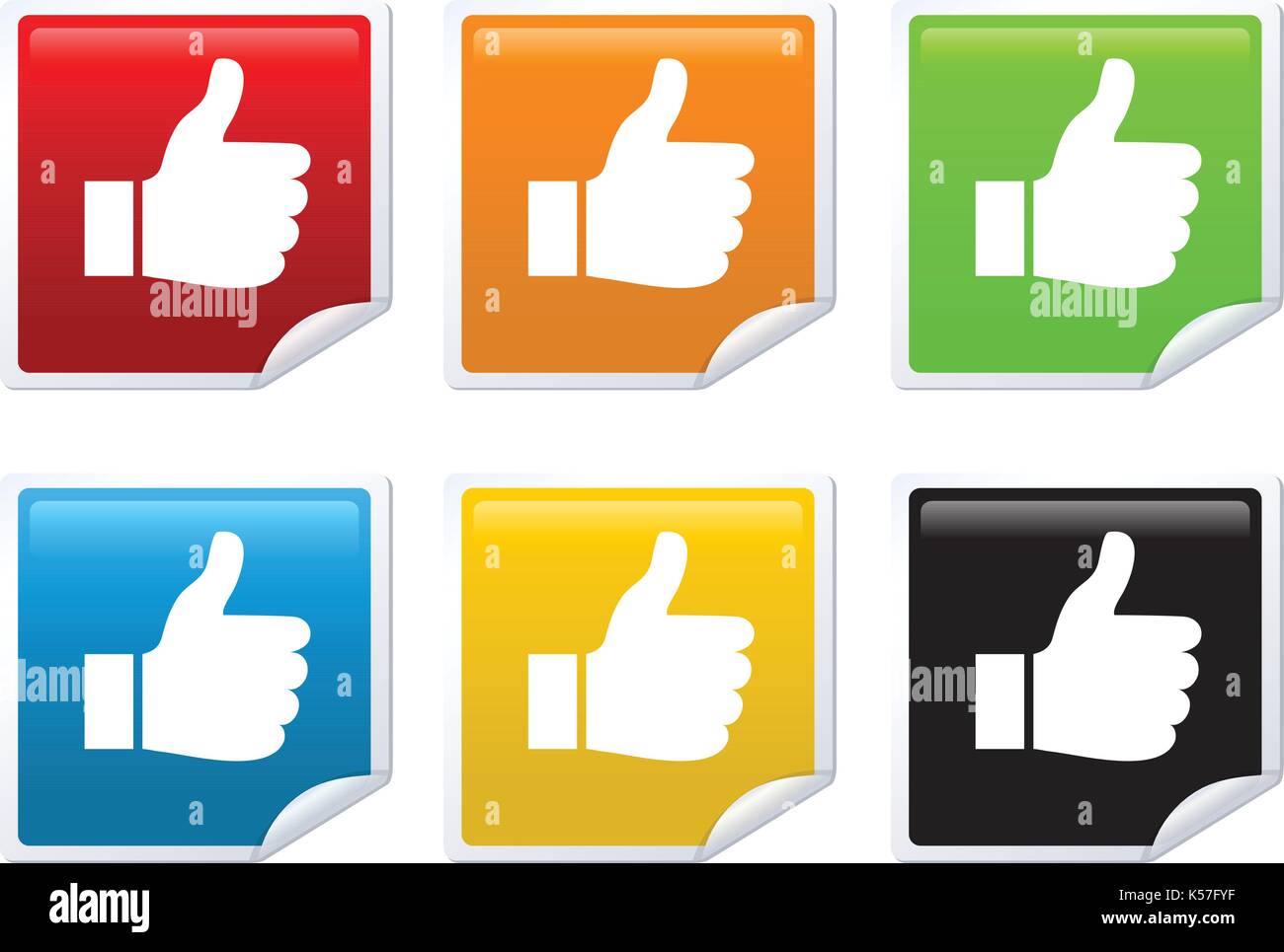 pouce en l’air Image Vectorielle Stock - Alamy