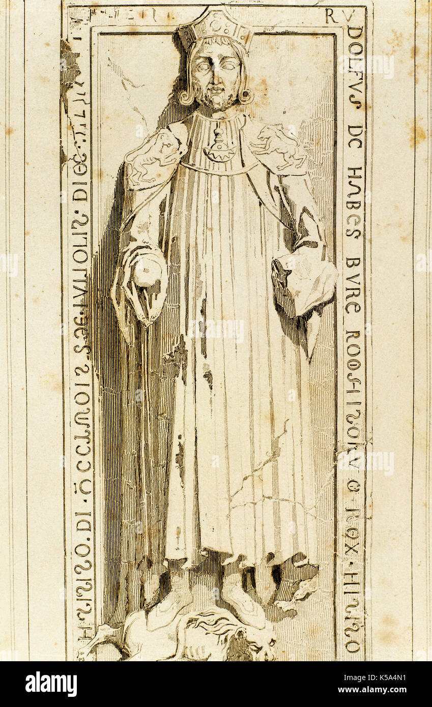 Gravure de rudolf i de habsbourg Banque de photographies et d’images à ...