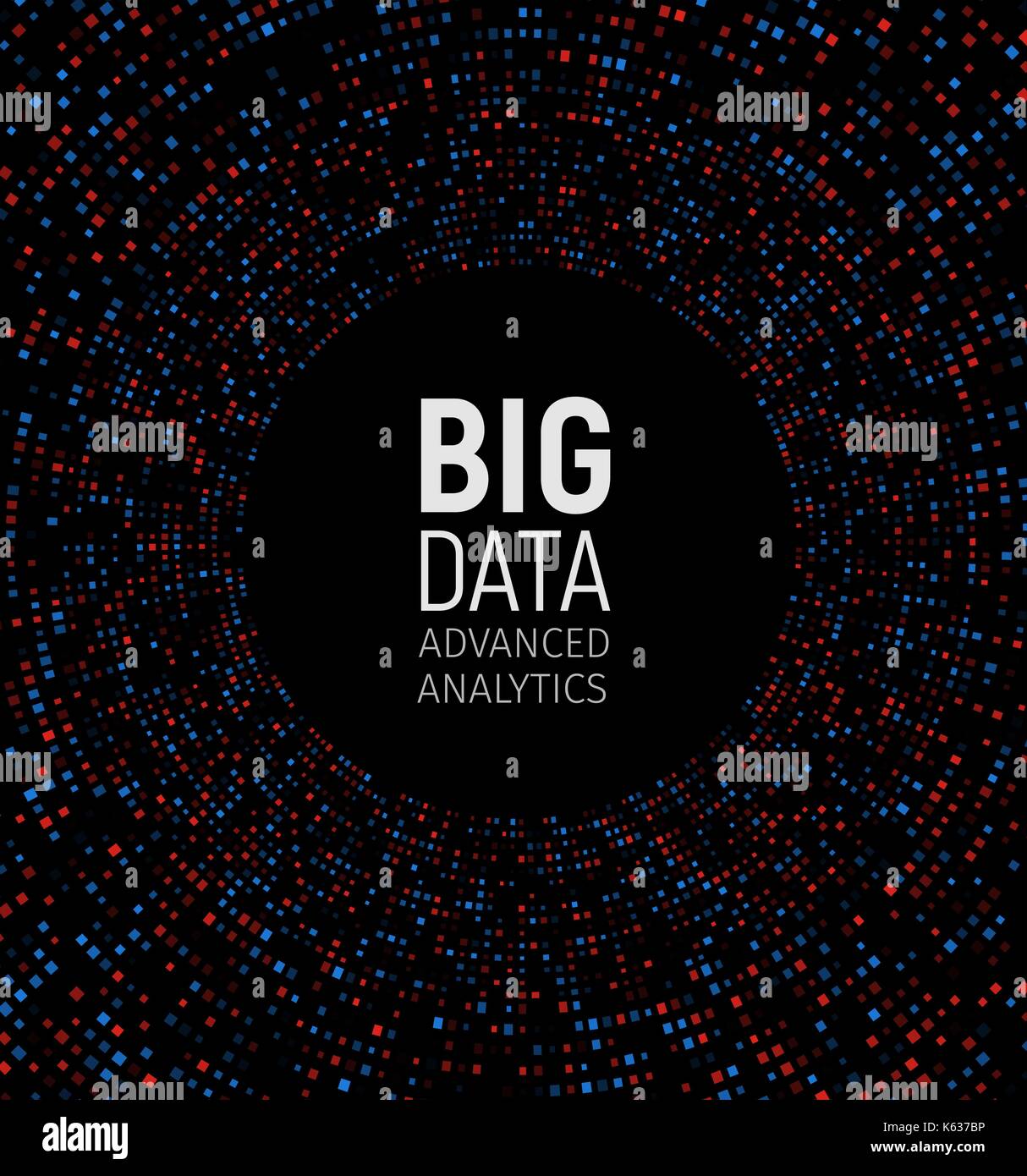 Le big data abstract vector visualisation. Lignes et points tableau ...